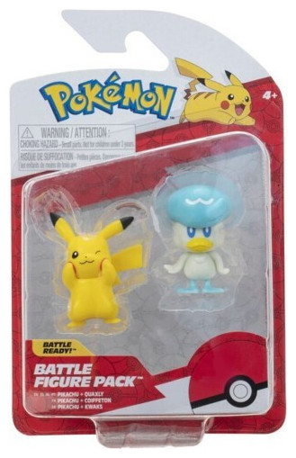 Jazwares Pokemon Battle Figure 2-Pack 3-5cm - Pikachu, Sprigatito ...